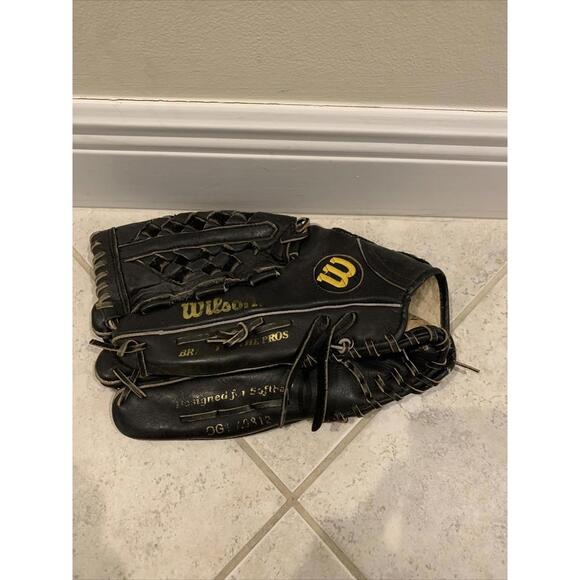 Wilson | Games | Wilson Softball Glove Mitt Black Optima Gold Og A9812 ...